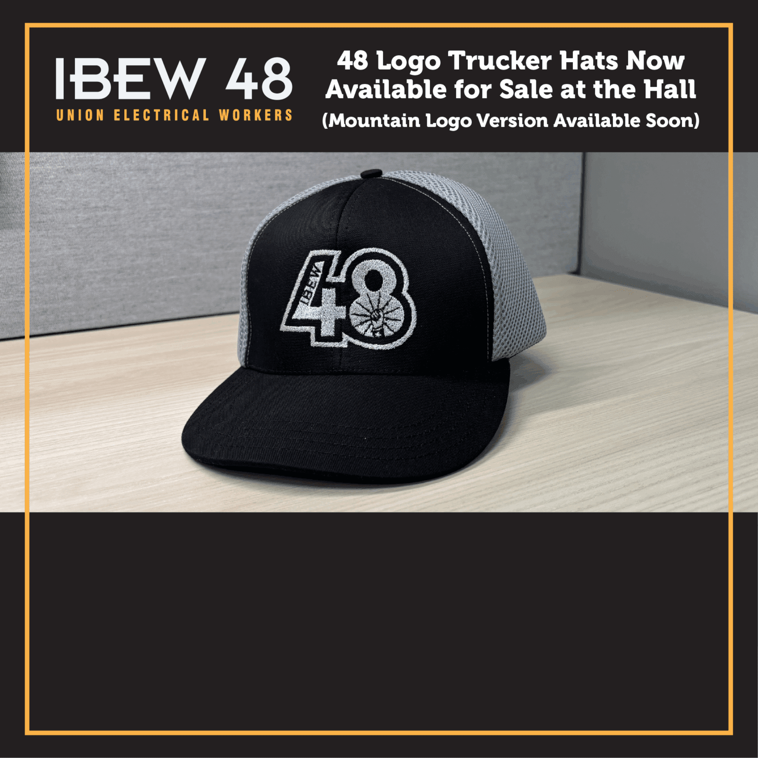 New Trucker Hats Available at the Hall — IBEW Local 48 Electricians ...