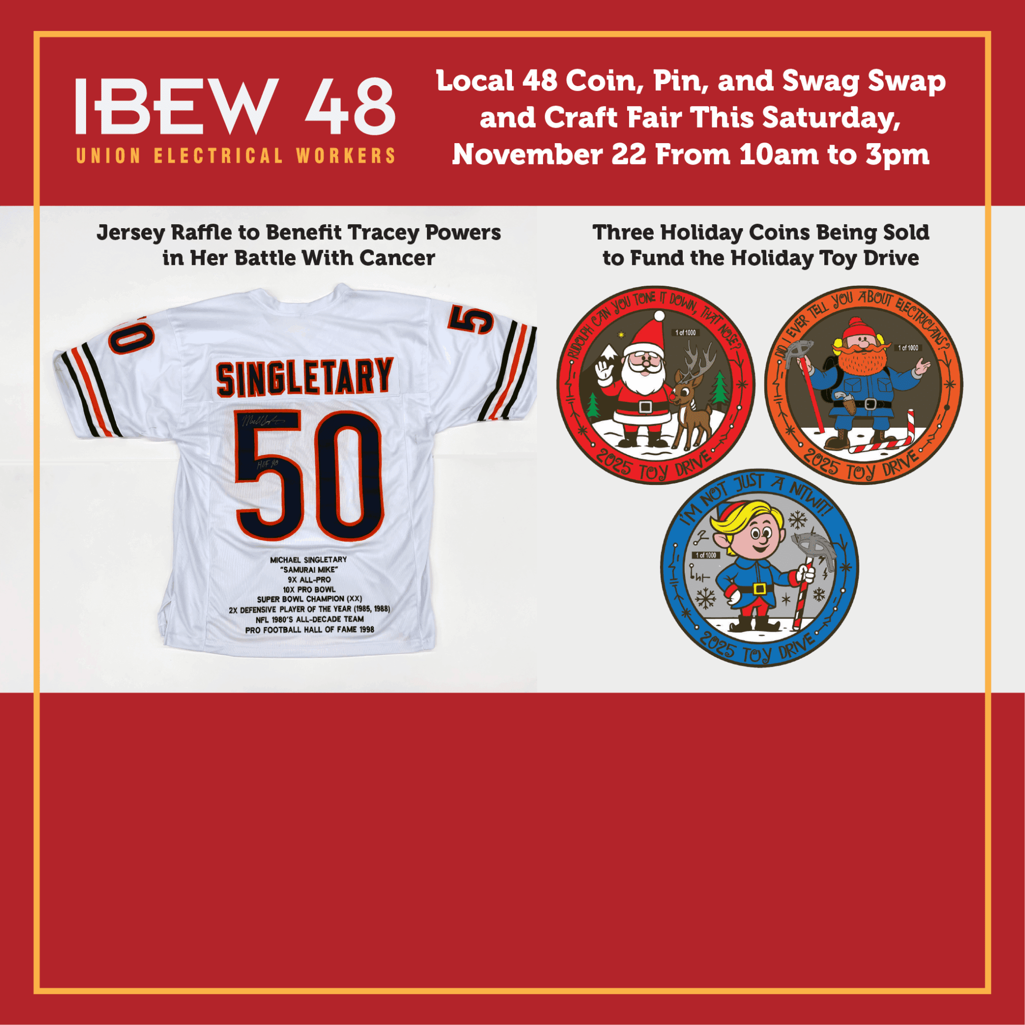 Coin, Pin, and Swag Swap and Craft Fair This Saturday — IBEW Local 48 ...
