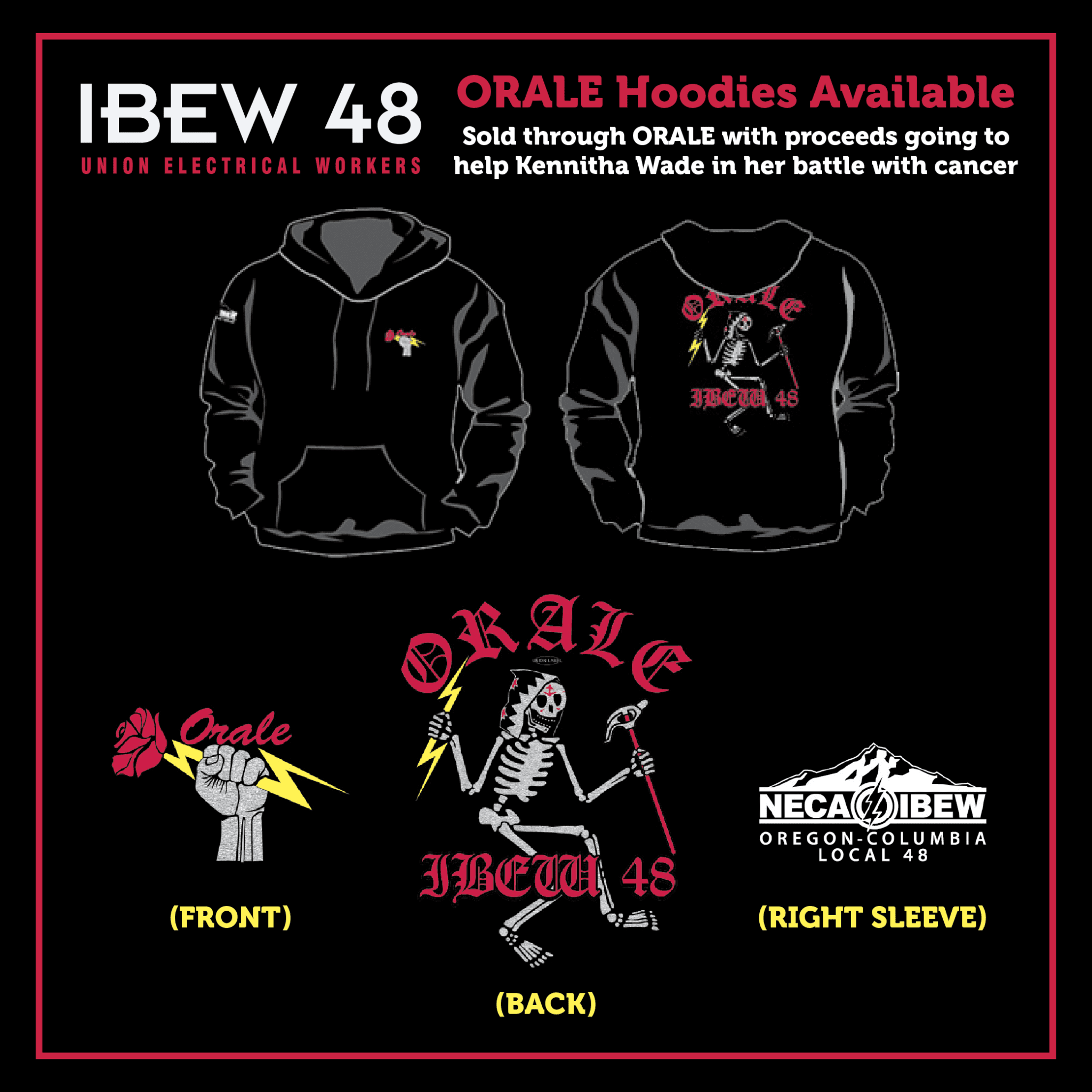 ORALE Hoodies Available for Sale — IBEW Local 48 Electricians Union ...